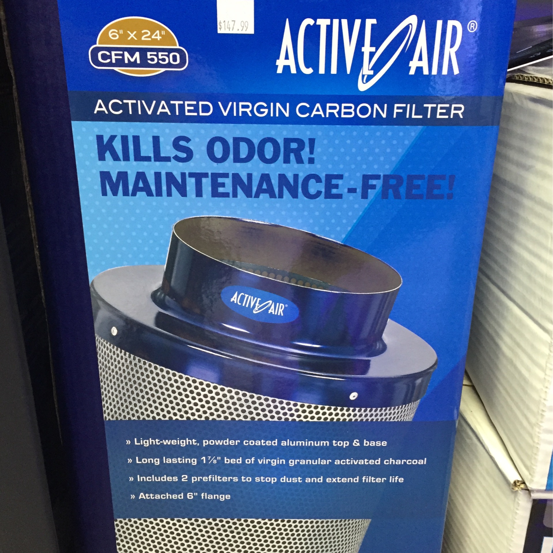 ActiveAir Carbon Filter - Hydroponic Supplies & CBD - The Heights ...